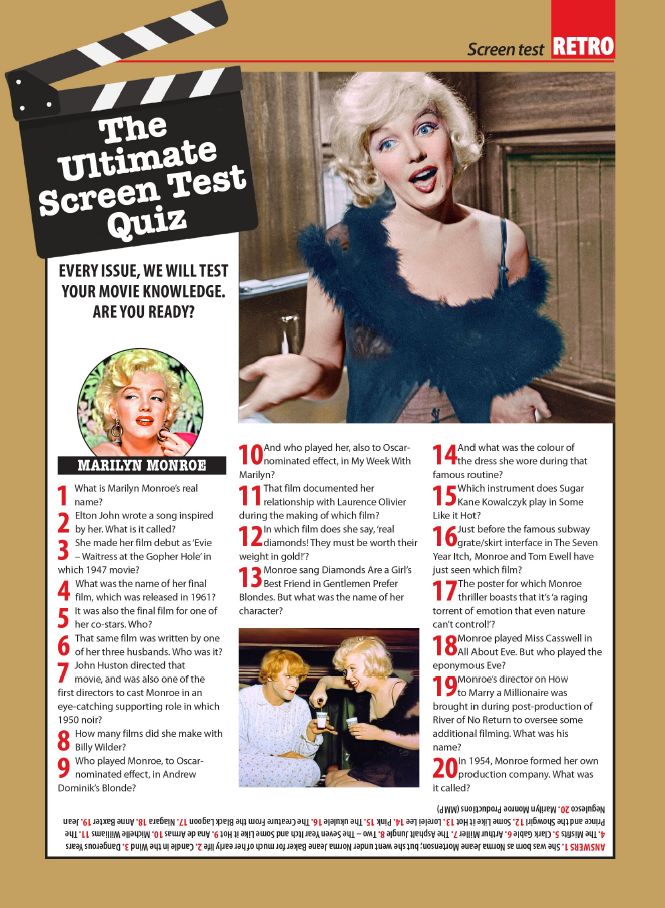 Marilyn Takes a Screen Test in ‘Yours Retro’ – The Marilyn Report